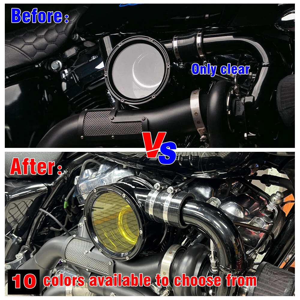 Color Air Cleaner Replacement Window For Trask Harley Touring Softail ...