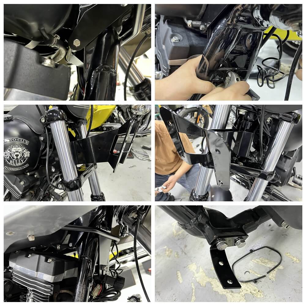 Dyna Fairing EBay) Fberglass Lowers Leg Farngs Ft For Harley Dyna Fat ...