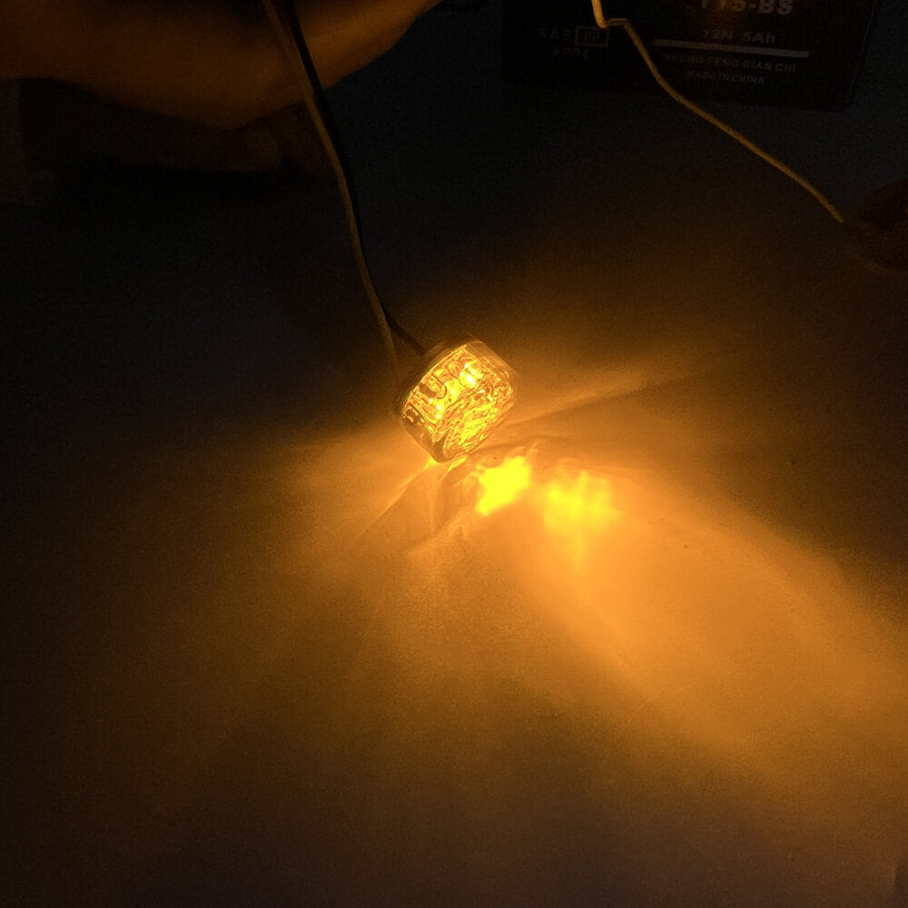 Micro Indicator Round Mini LED Turn Signals Blinkers Indicator Lights ...