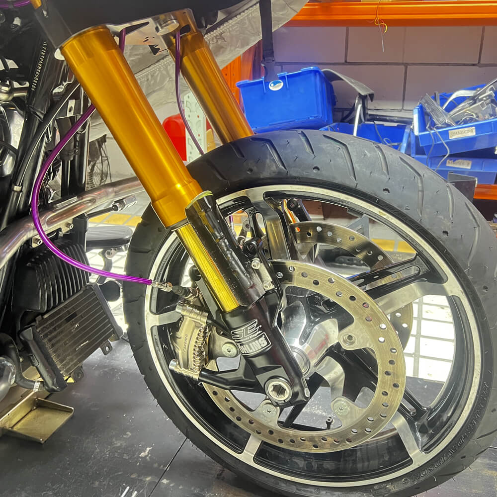 Stainless Steel Finish Replacement Front Axle Kit for Harley Touring S ...